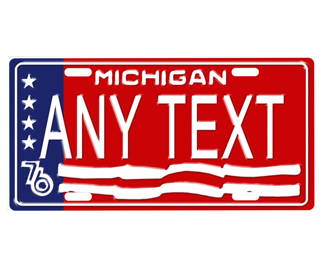 Personalized State License Plate - Michigan 1976 - Novelty Plate ...