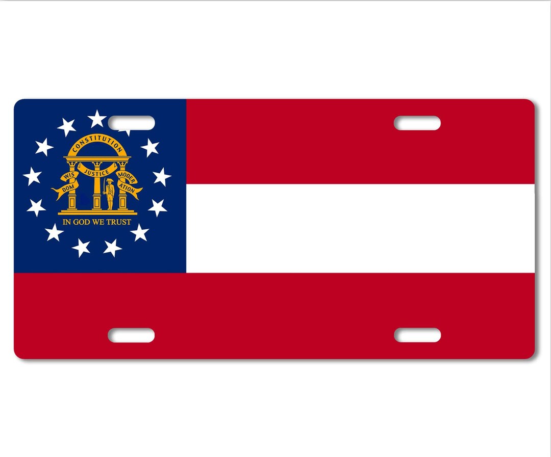 State Flag License Plate, Standard Size Novelty License Plate With or ...