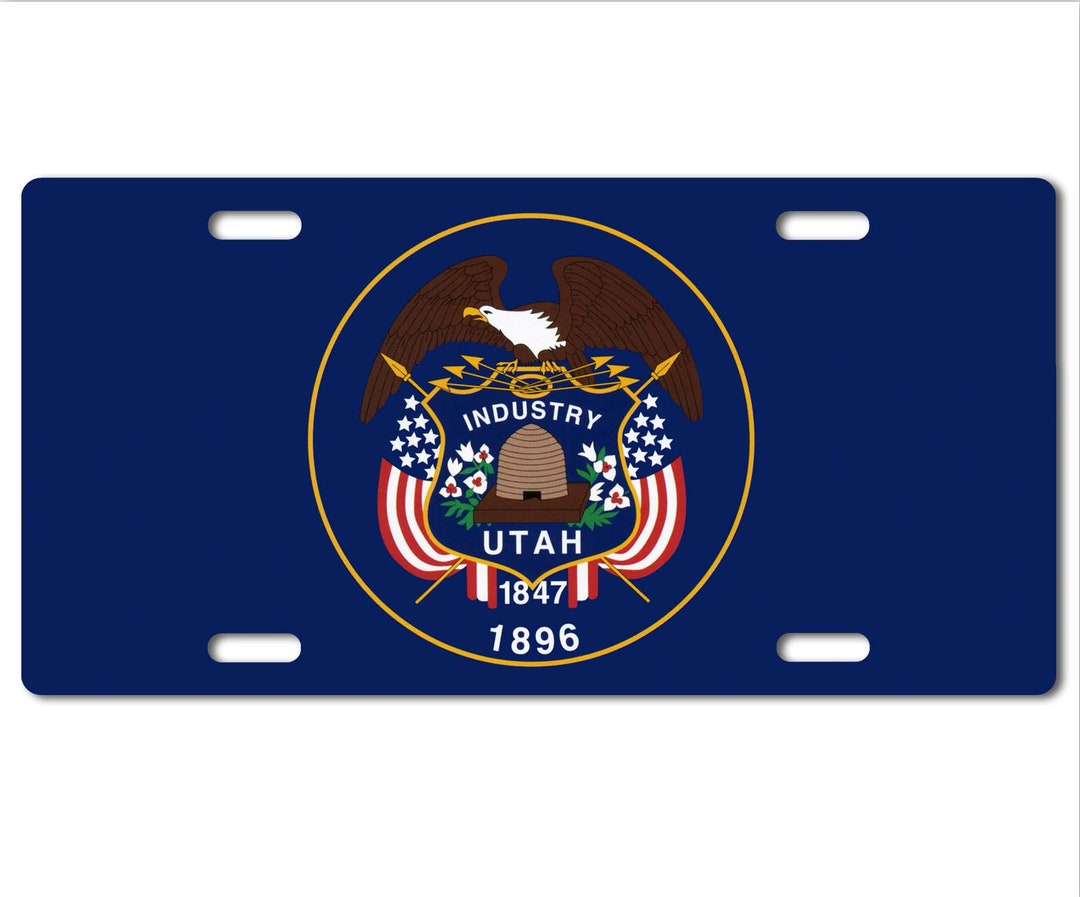 State Flag License Plate, Standard Size Novelty License Plate With or ...
