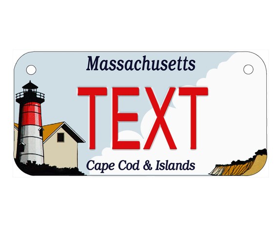 Buy Personalized State License Plate Massachusetts Lighthouse Novelty Plate printed Flat 3 Sizes Online in India Etsy