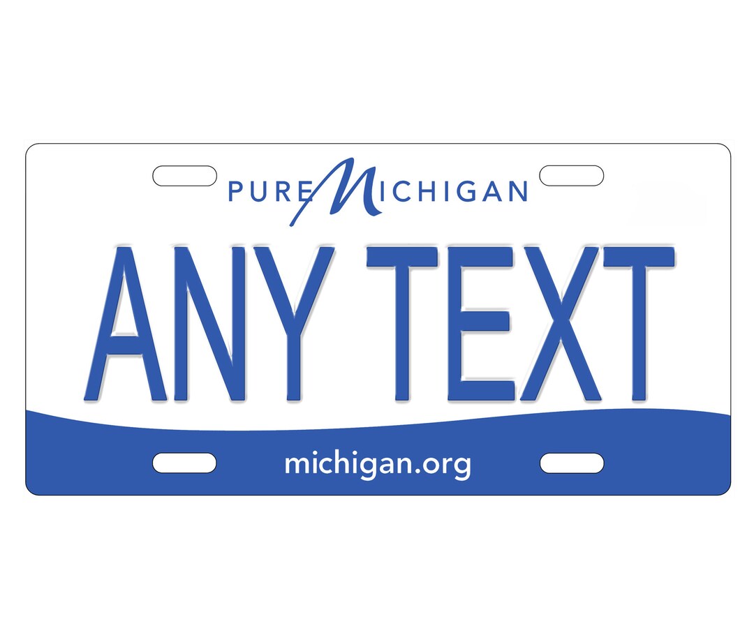 Personalized State License Plate - Michigan 2013 Novelty Plate-printed ...