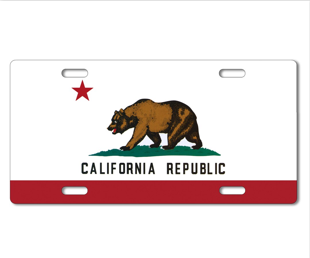 State Flag License Plate, Standard Size Novelty License Plate With or ...