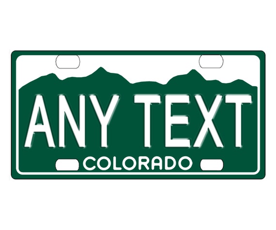 Custom Personalized State License Plate Colorado 1977 Etsy custom-personalized-state-license-plate-colorado-1977-etsy