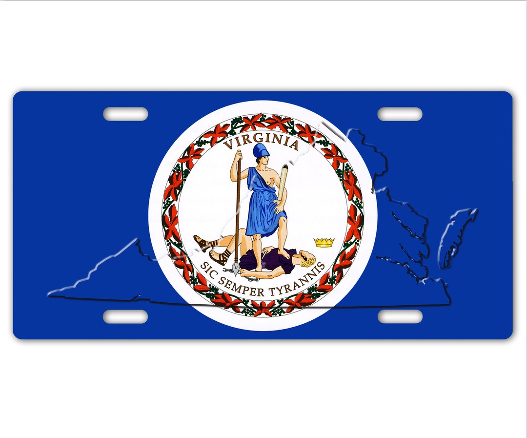 State Flag License Plate, Standard Size Novelty License Plate With or ...