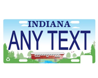 Indiana License Plate | Etsy