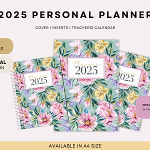 Organized 2025: Personalized Life Planner CANVA EDITABLE - Etsy
