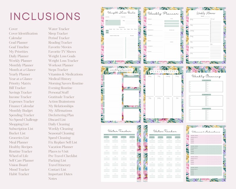 Organized 2025: Personalized Life Planner CANVA EDITABLE - Etsy