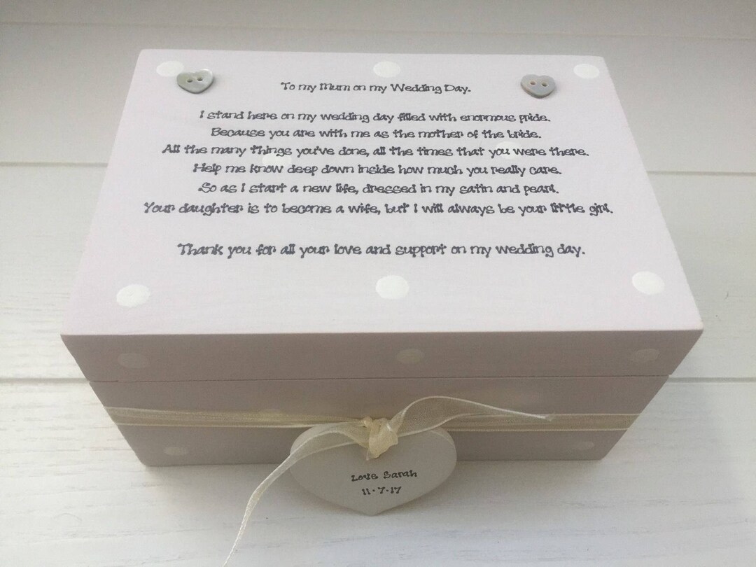 Shabby Personalised Chic Box Mother of the Bride Gift From Daughter on ...