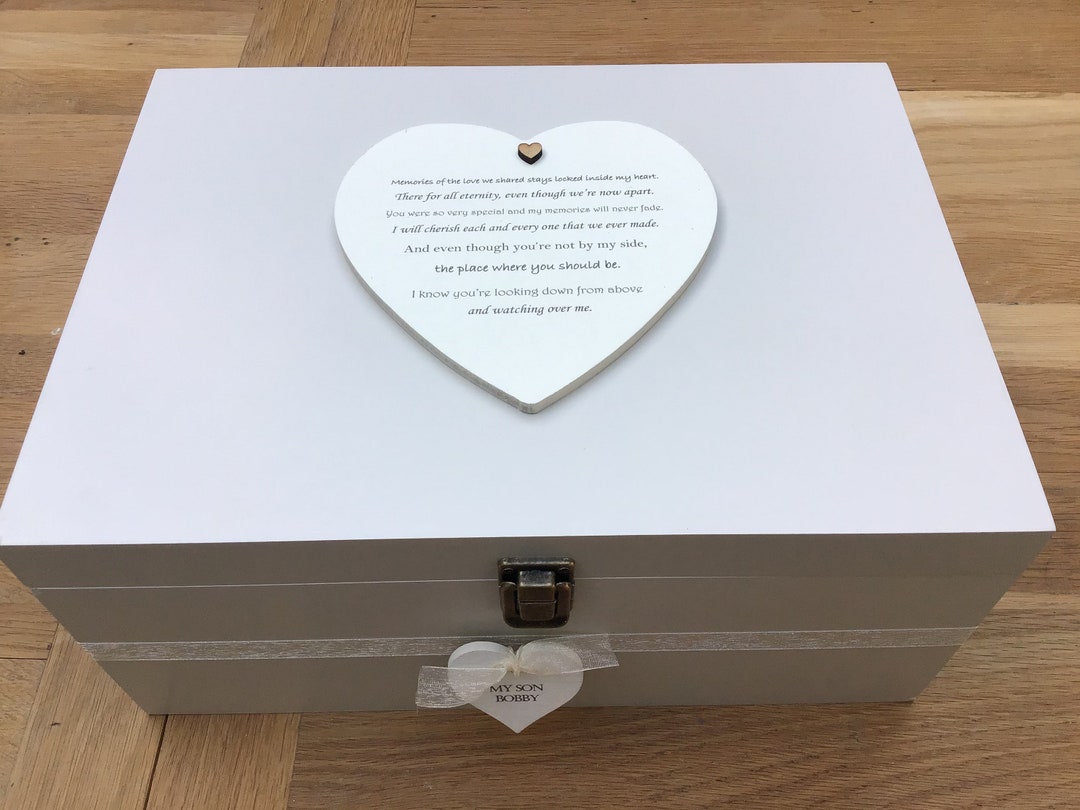 SON Memorial Memory Box ~ in Loving Memory of a SON ~ PERSONALISED Very ...