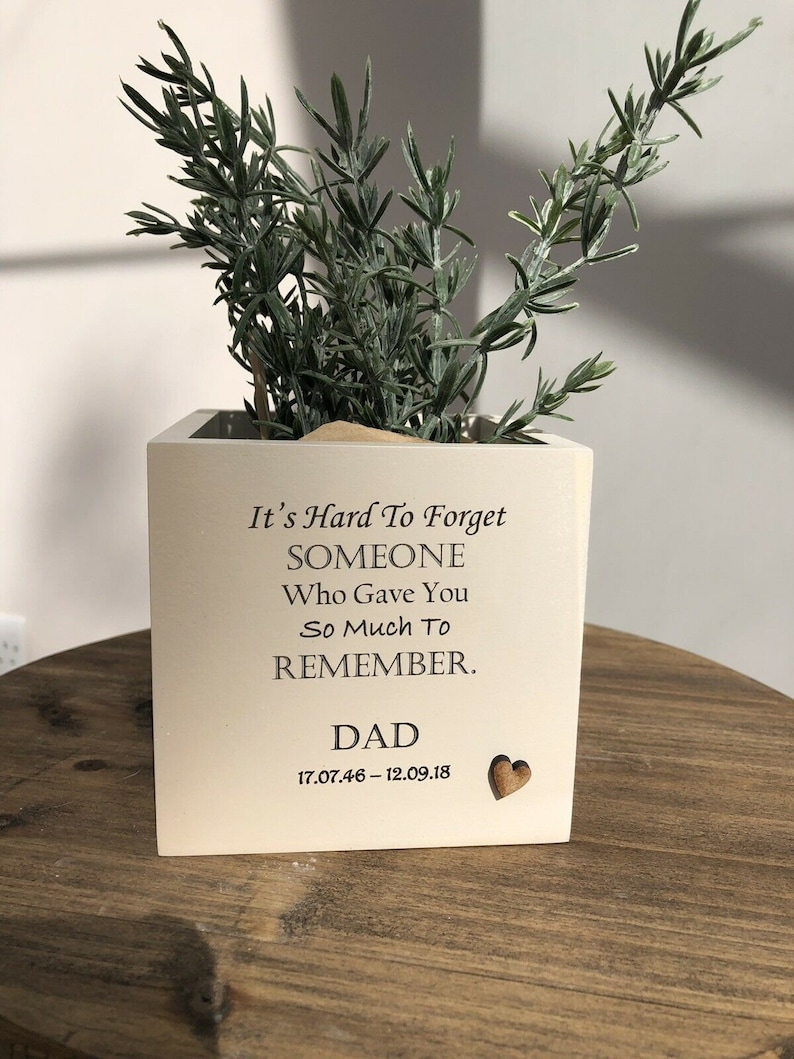 Memorial DAD Loss Flower / Plant Pot Personalised BEREAVEMENT - Etsy