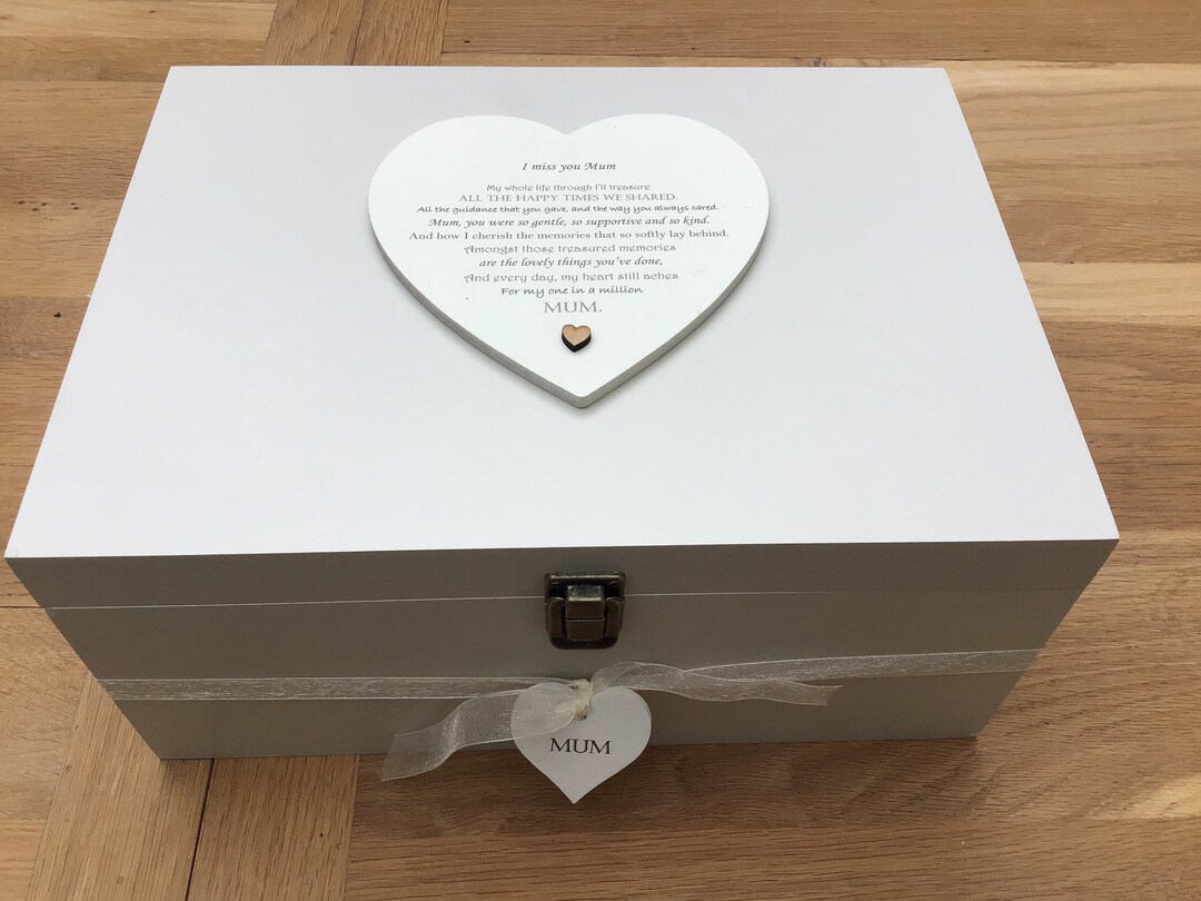 MUM Memory Box in Loving Memory of a Mum Mam Mom Mummy Mother ...
