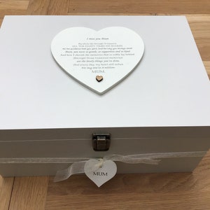 MUM Memory Box in Loving Memory of a Mum Mam Mom Mummy Mother ...