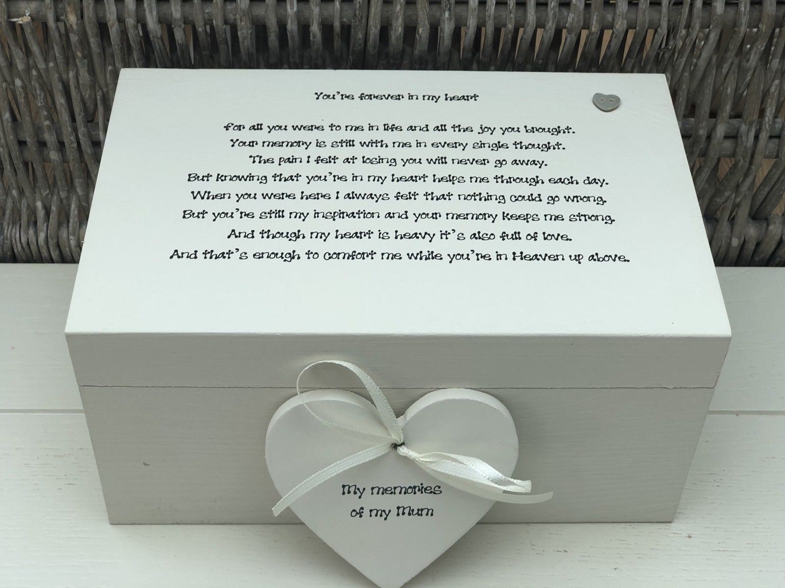 Home Décor Personalised VERY LARGE Memory Box ~ In Loving Memory MUM ...