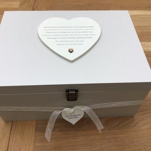 HUSBAND Memory Box in Loving Memory of a Husband - Etsy UK