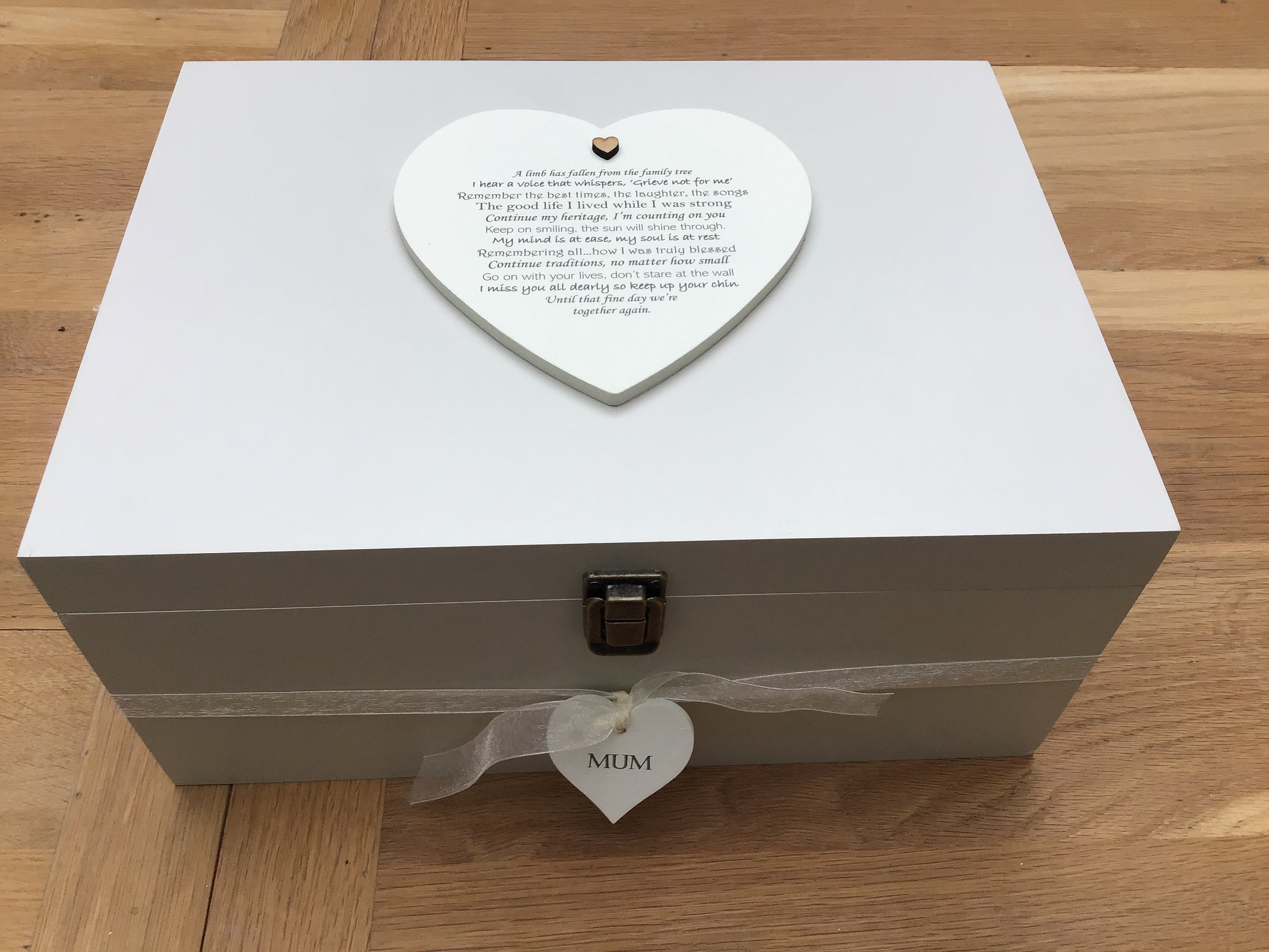 MUM Memory Box In Loving Memory of a Mum Mam Mom Mummy | Etsy
