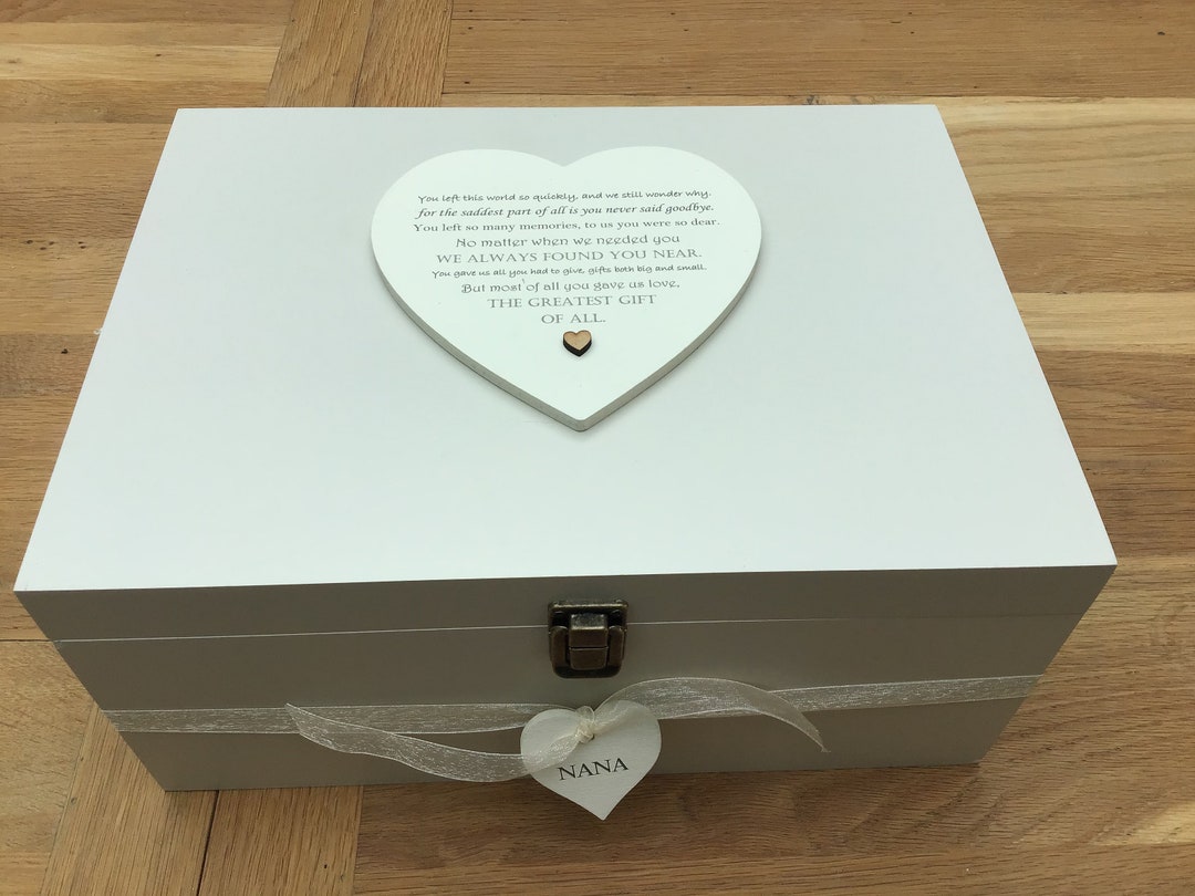 NANA Memory Box in Loving Memory of a Nan Gran Nanny Grandma - Etsy