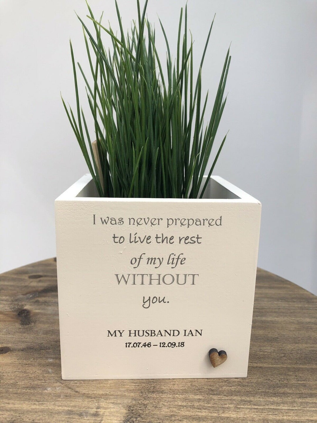Memorial HUSBAND Loss Flower / Plant Pot Personalised BEREAVEMENT in ...