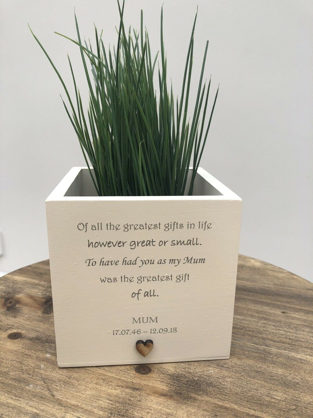 Memorial Mum Mam Mom Mummy Flower / Plant Pot Personalised BEREAVEMENT ...