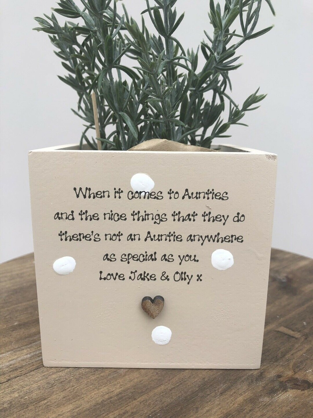 AUNTIE Personalised Flower / Plant Pot Gift Auntie Aunty Aunt ~ Great ...