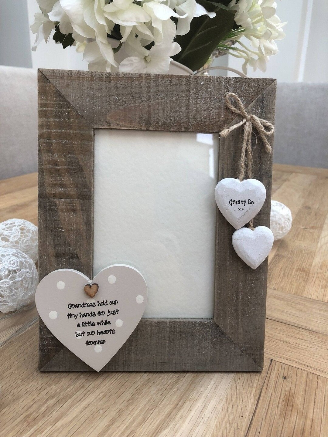 Shabby Personalised Chic Photo Frame Special Nanny Nana Nan Grandma ...