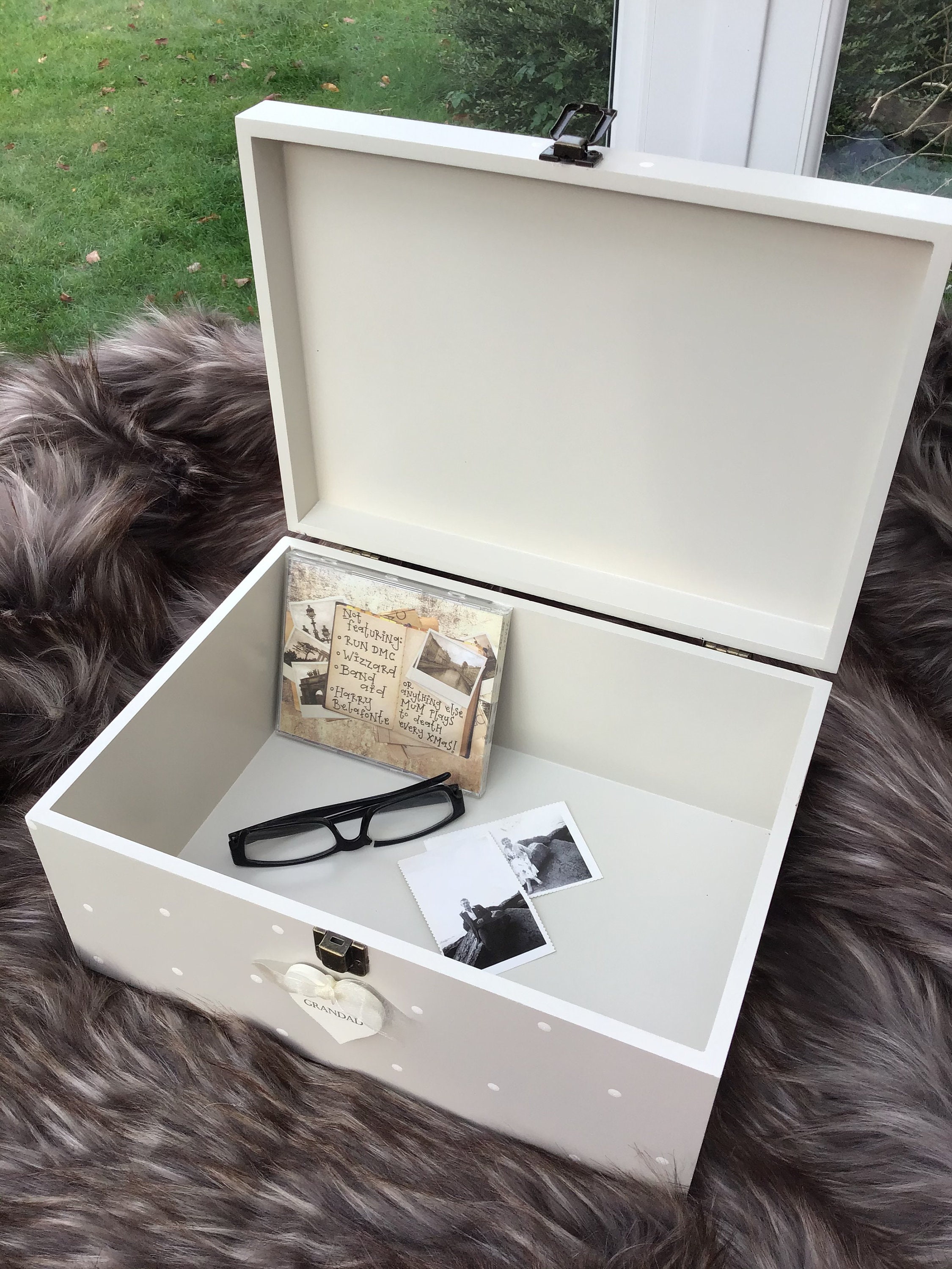 Personalised VERY LARGE Memory Box ~ In Memory of HUSBAND ~ Memorial ...