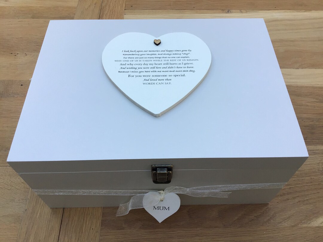 MUM Memory Box in Loving Memory of a Mum Mam Mom Mummy Mother ...