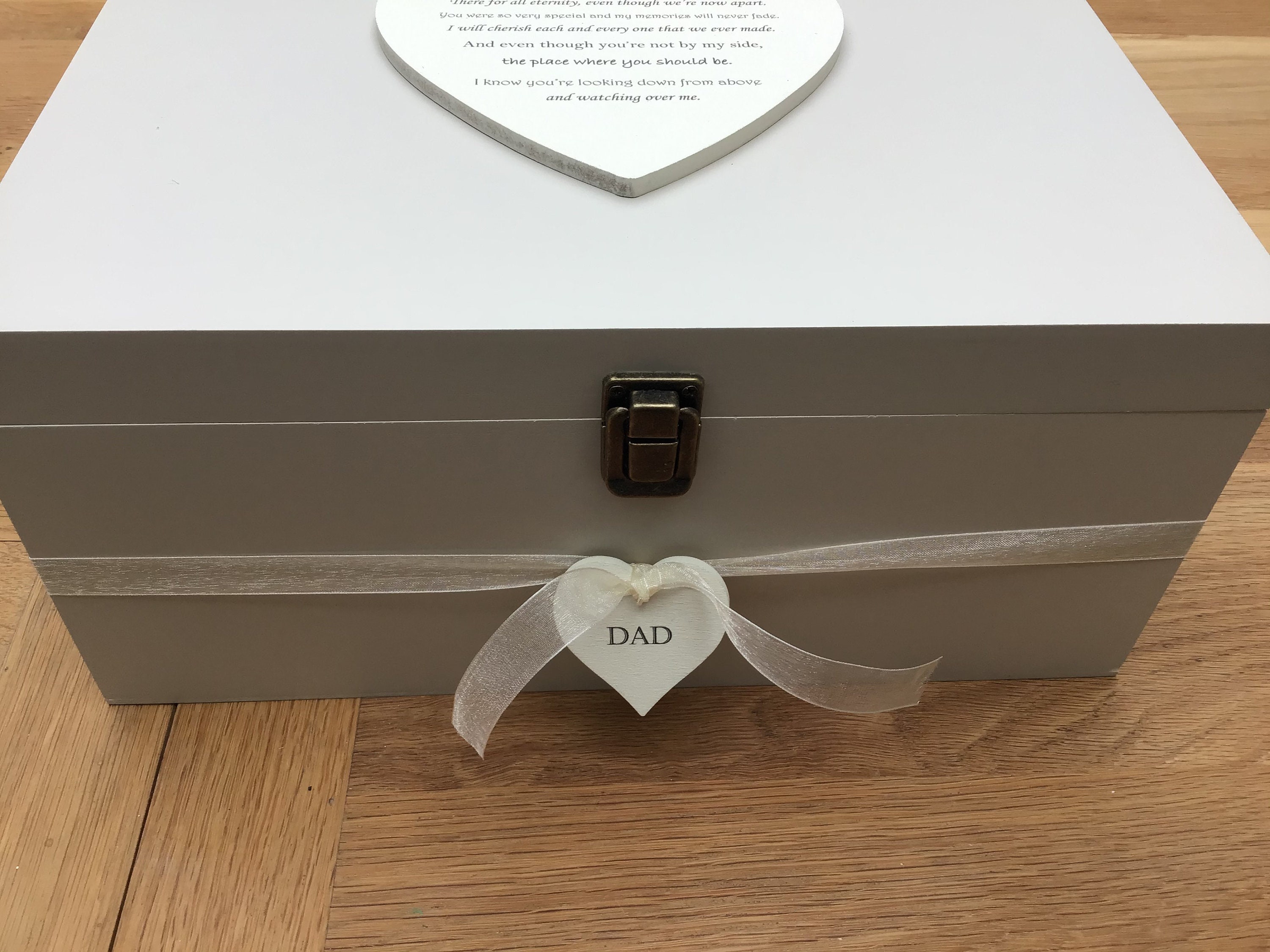 DAD Memory Box In Loving Memory of a Dad Daddy Father | Etsy