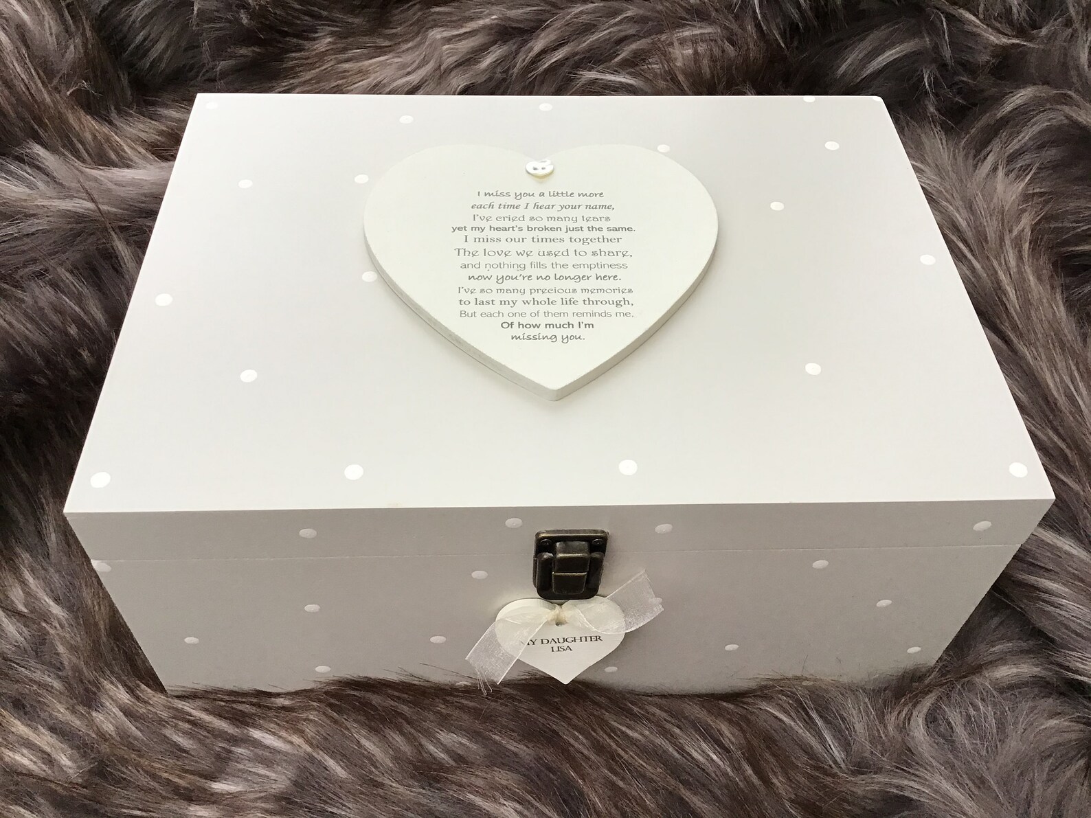 Personalised VERY LARGE Memory Box in Memory of DAUGHTER - Etsy UK