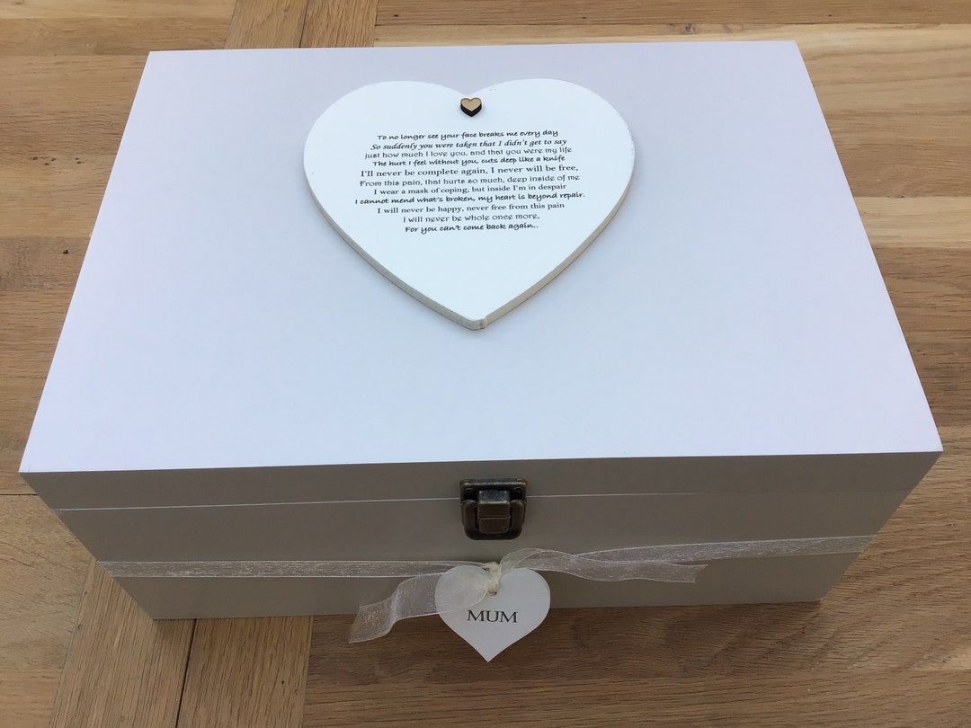 MUM Memory Box in Loving Memory of a Mum Mam Mom Mummy Mother ...