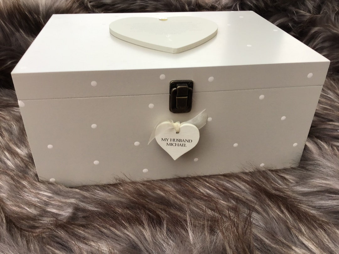 Personalised VERY LARGE Memory Box ~ in Memory of HUSBAND ~ Memorial ...