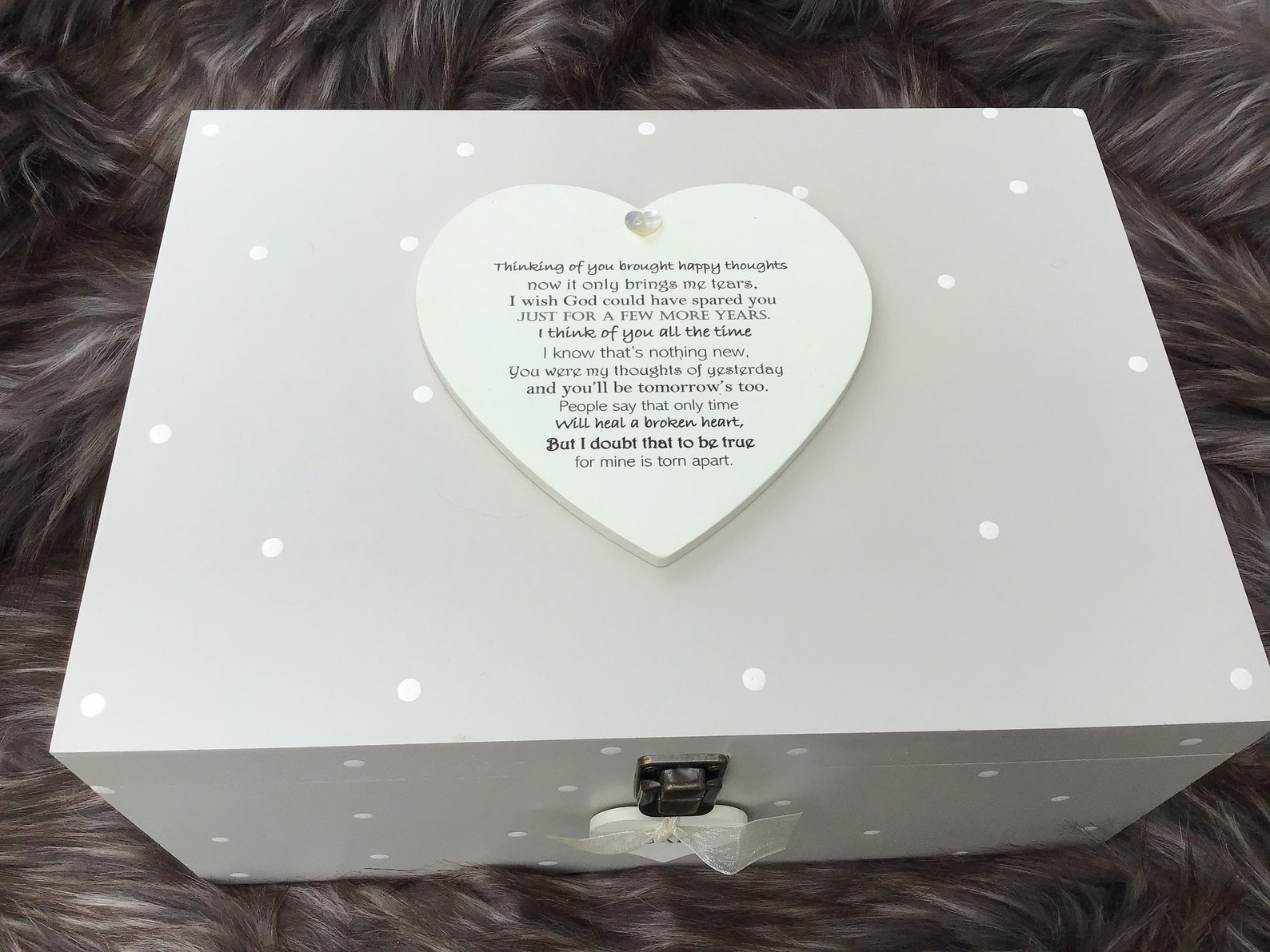 Personalised VERY LARGE Memory Box in Loving Memory DAD - Etsy UK