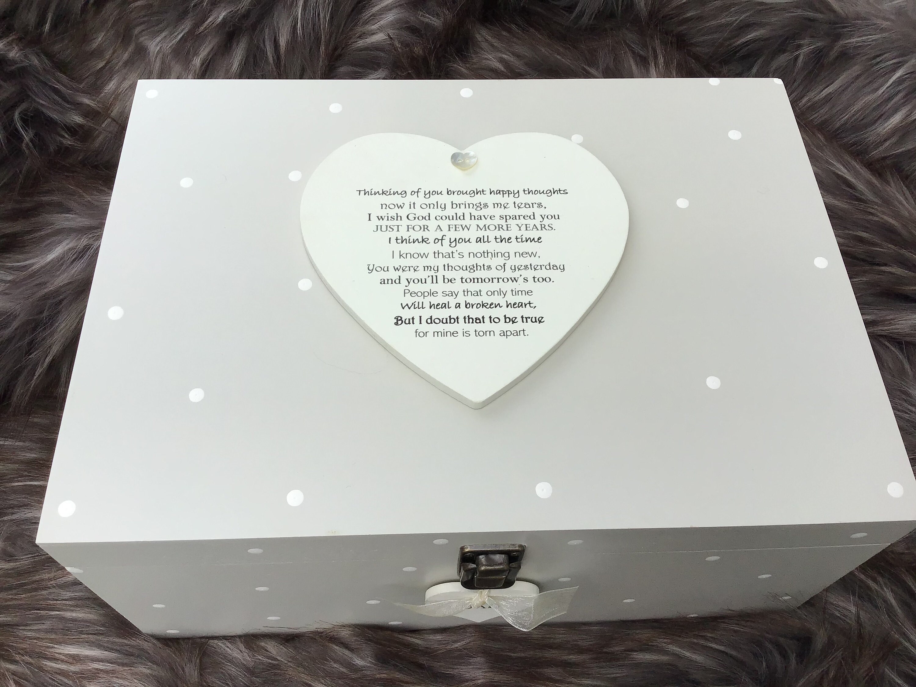 Personalised VERY LARGE Memory Box in Loving Memory DAD - Etsy UK