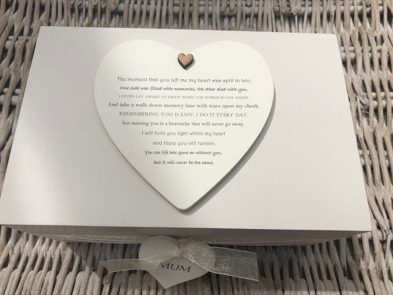 PERSONALISED Memory Box.. Bereavement.. in Memory of A Loved - Etsy