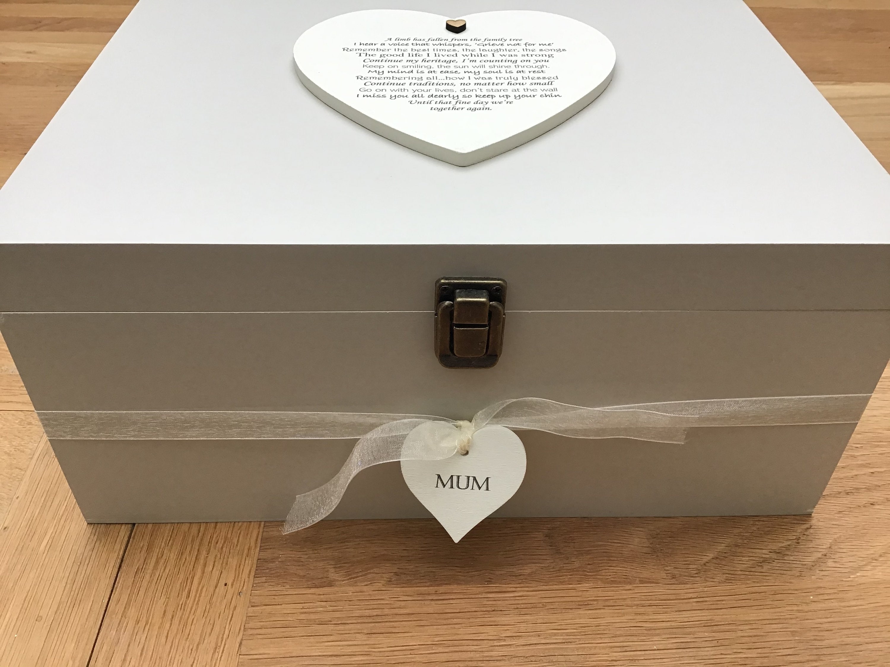 MUM Memory Box In Loving Memory of a Mum Mam Mom Mummy | Etsy