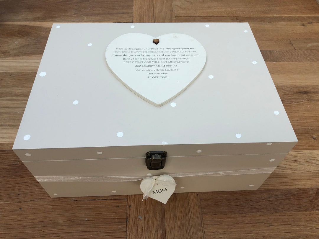 Personalised VERY LARGE Memory Box in Memory of MUM - Etsy