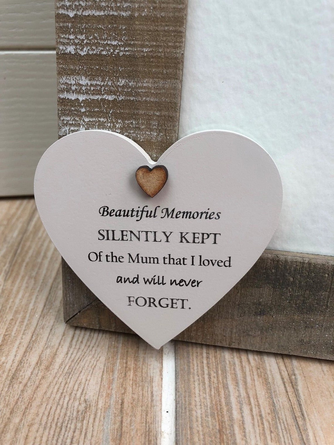Shabby Personalised Chic Photo Frame in Memory of a Loved One.. MUM ...