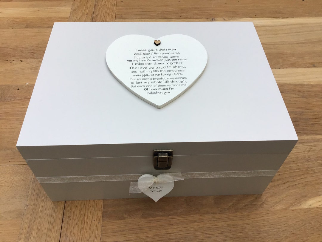 SON Memorial Memory Box in Loving Memory of a SON - Etsy
