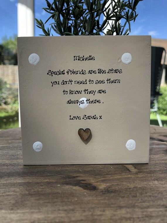 BEST FRIEND Personalised Flower / Plant Pot Special Friend | Etsy