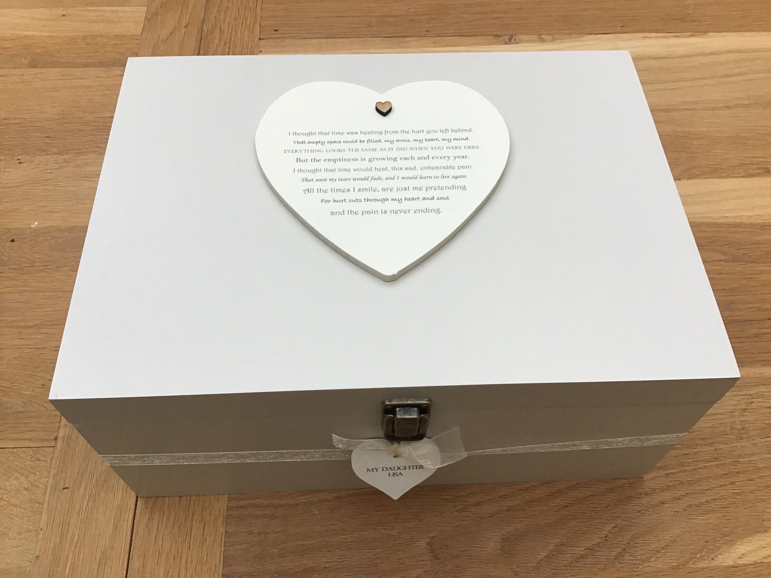 Memory Box In Loving Memory of a DAUGHTER PERSONALISED | Etsy