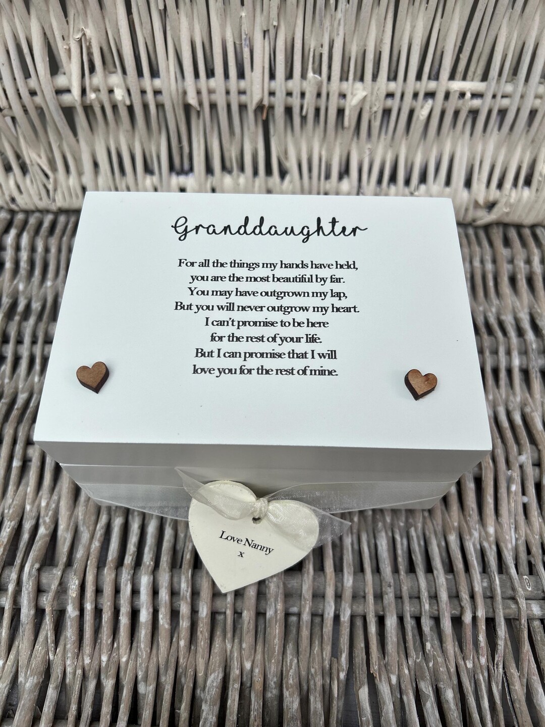 PERSONALISED Shabby Chic Gift for a Special Granddaughter Grandaughter ...
