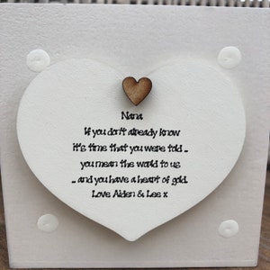 NANNY Personalised Flower / Plant Pot Gift Nana Granny Nan Nannie ...