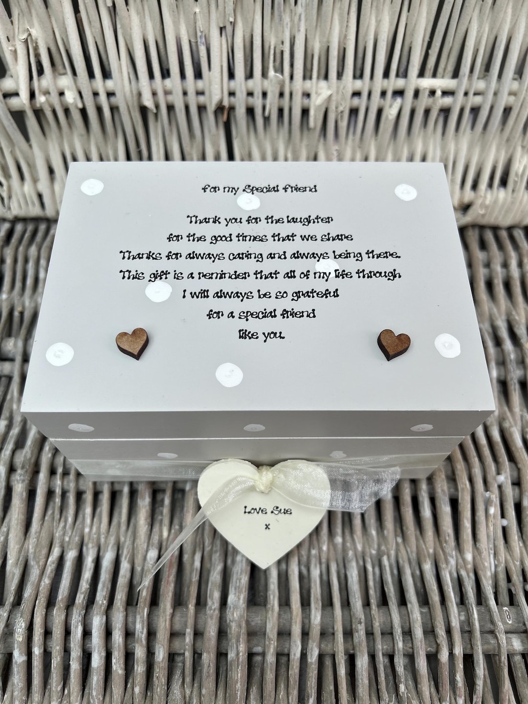 PERSONALISED Box Special Best FRIEND Gift Birthday Christmas Trinket ...