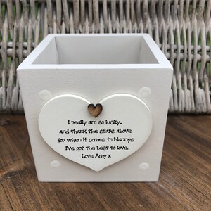 NANNY Personalised Flower / Plant Pot Gift Nana Granny Nan Nannie ...
