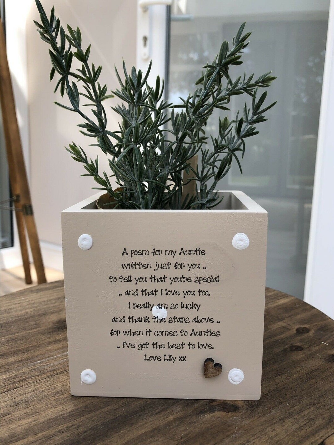 AUNTIE Personalised Flower / Plant Pot Gift Auntie Aunty Aunt ~ Great ...