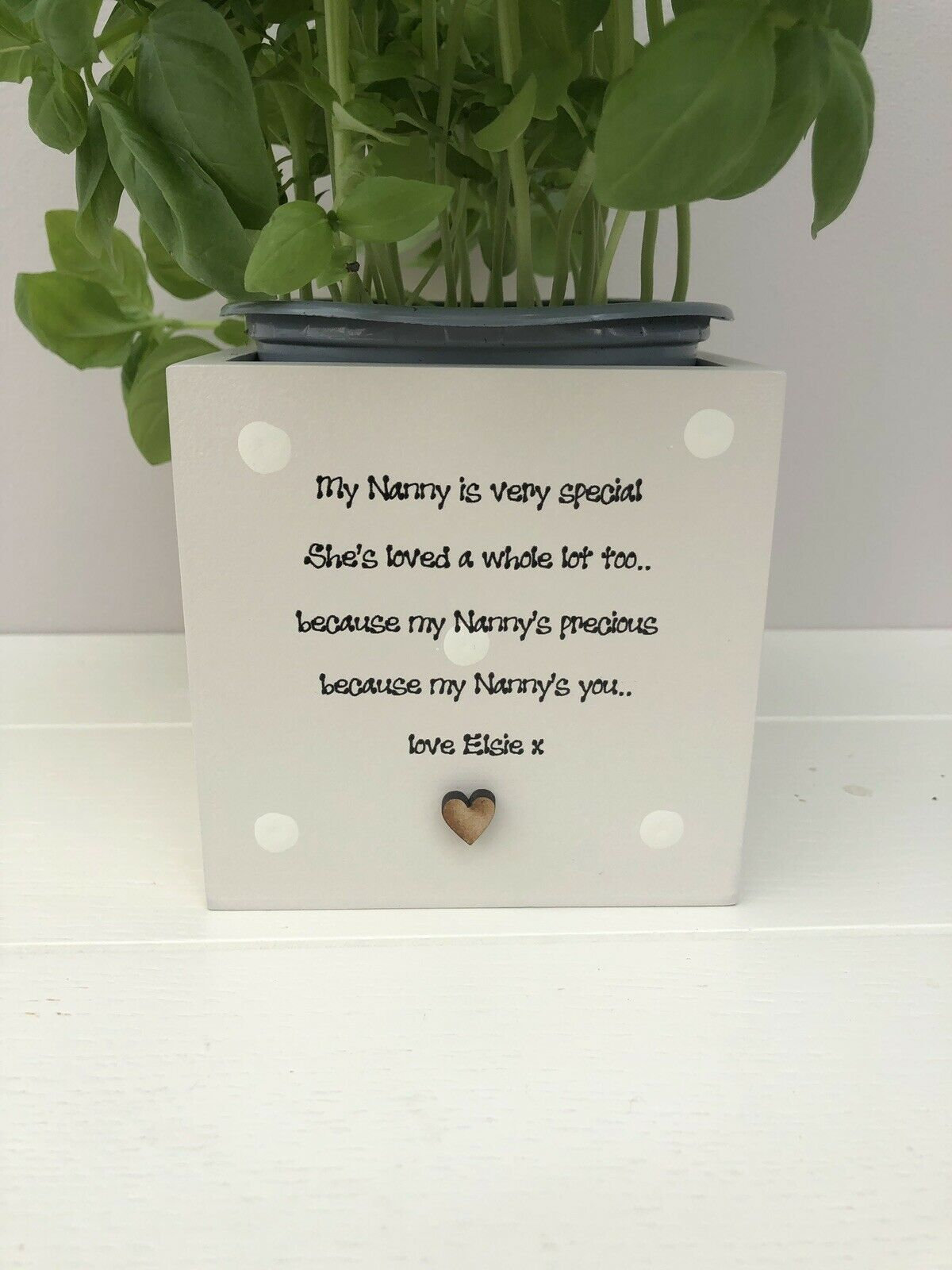 NANNY Personalised Flower / Plant Pot Gift Nana Granny Nan Nannie ...