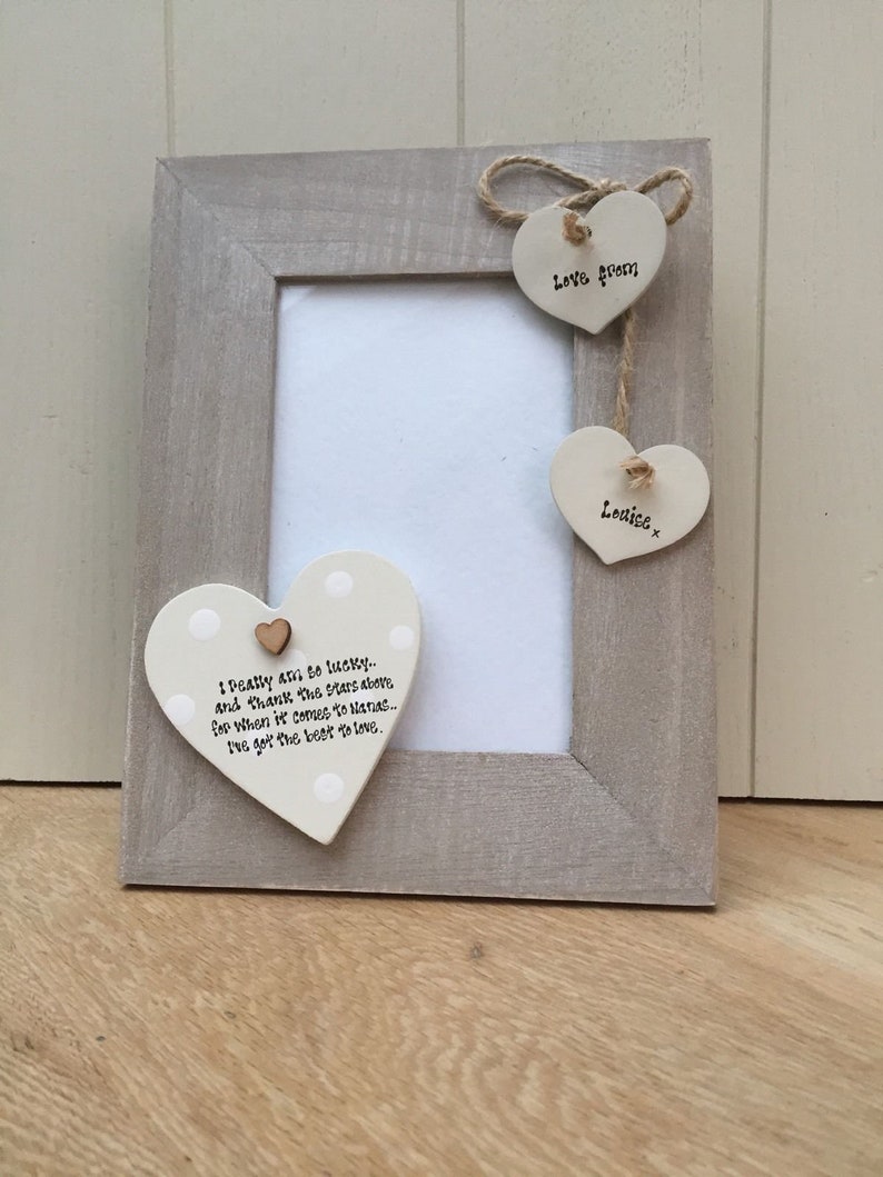 Shabby Personalised Chic Photo Frame Special Nanny Nana Nan - Etsy