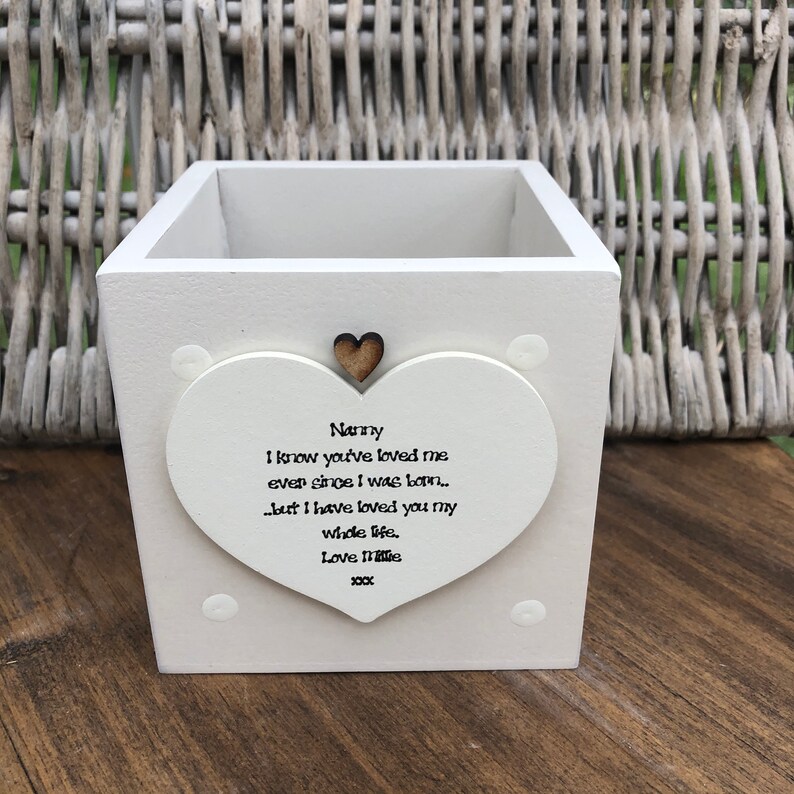 NANNY Personalised Flower / Plant Pot Gift Nana Granny Nan Nannie ...