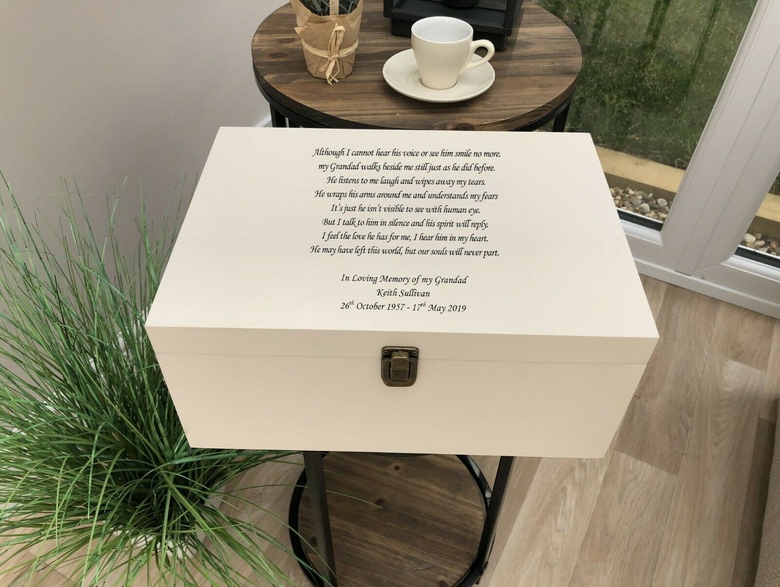 Personalised VERY LARGE Memory Box in Memory of GRANDAD - Etsy UK