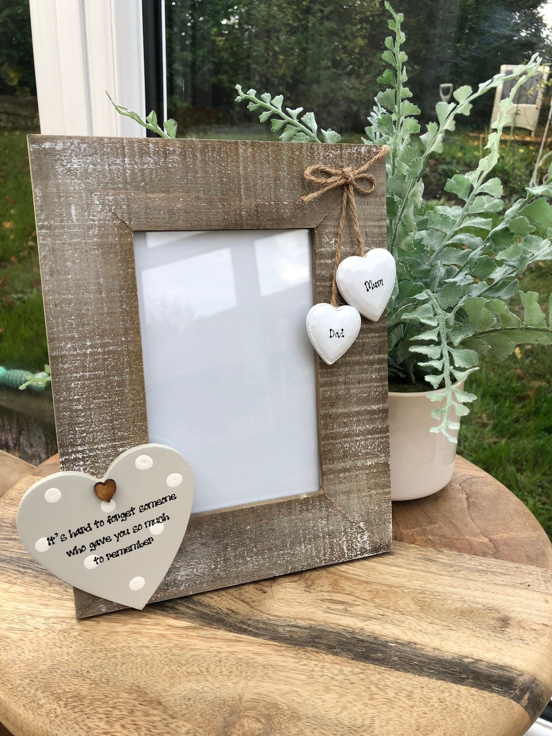 MUM & DAD Memorial Personalised Photo Frame in Memory of a Loved One ...