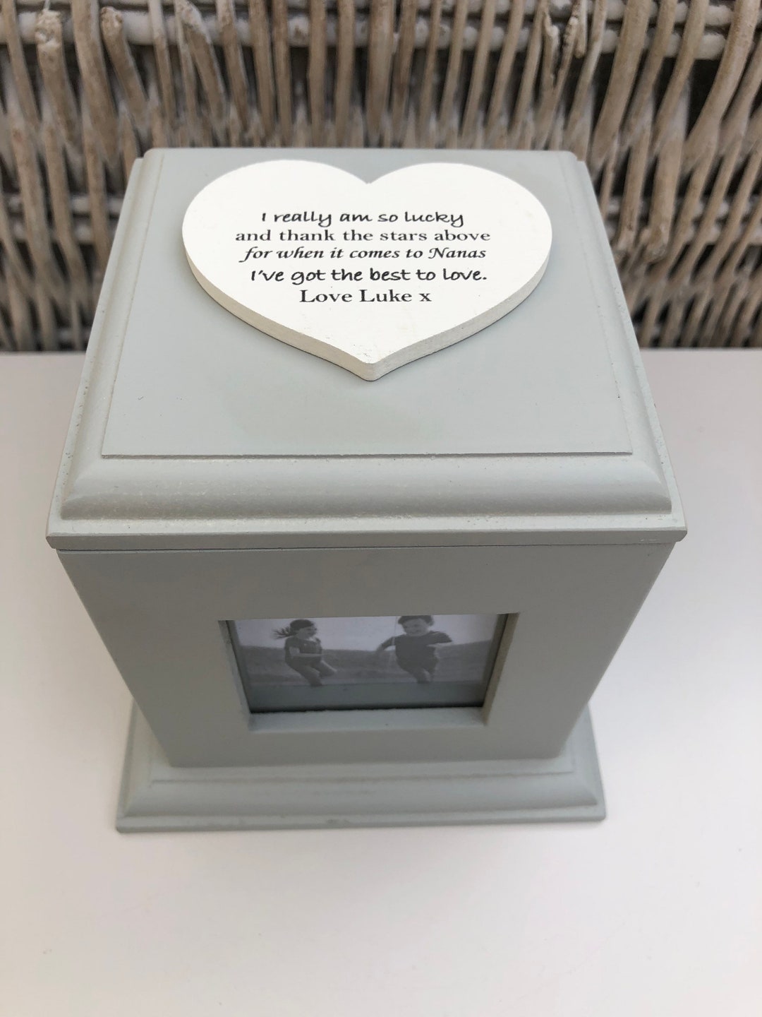Personalised NANA NANNY Gift Photo Frame Cube Box. Grandma Nan - Etsy